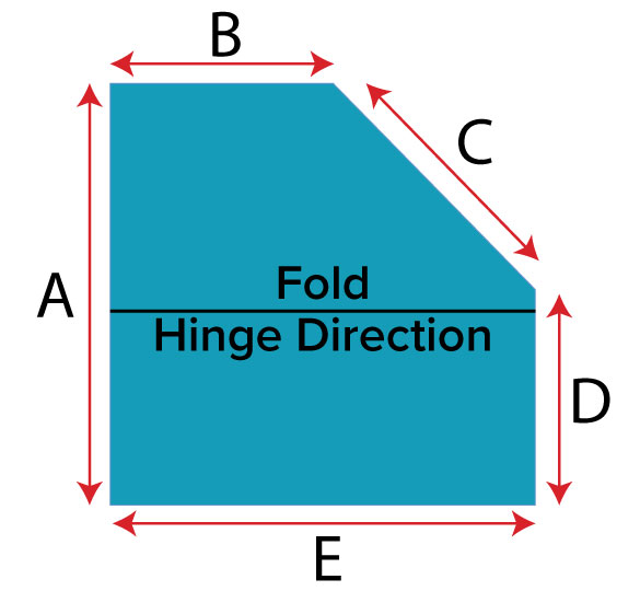 Square/Rectangle with 1 Cut Corner A - Low Cost Spa Covers